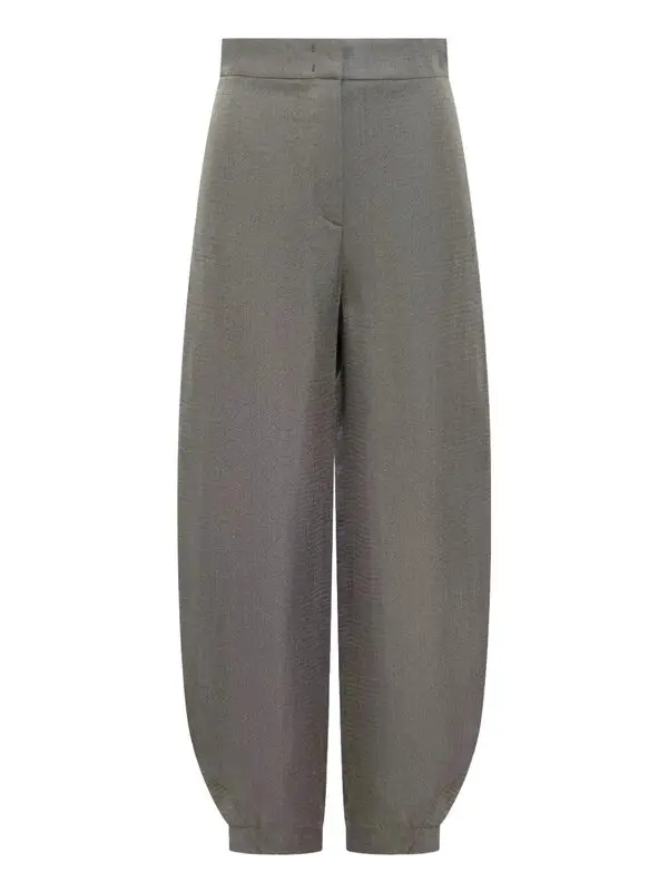 Emporio Armani Wide-leg Trousers - Grey
