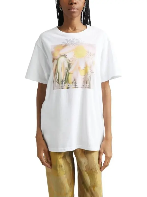 Collina Strada Organic Cotton Graphic T-shirt - Flower Petal