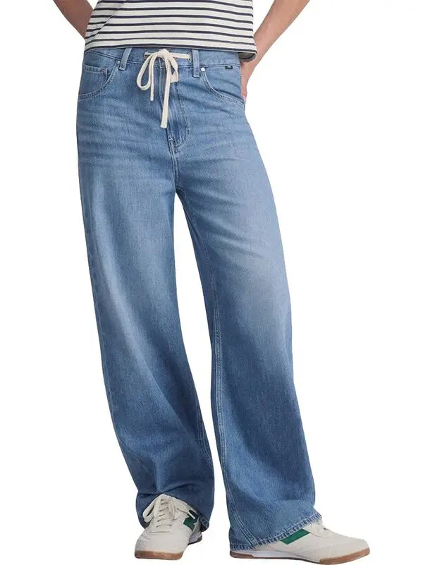 MAVI Nella Wide Leg Jeans - Light Blue Well Blue