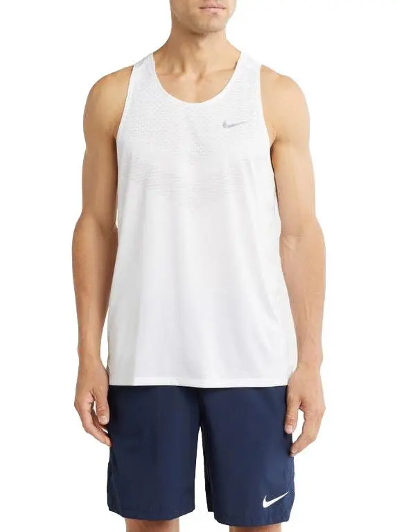 Nike Stride Dri-fit Running Tank Top - White