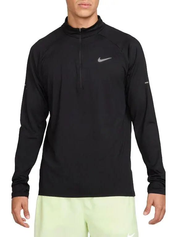Nike Dri-fit Stride Half-zip Running Top - 010 Black/refsil