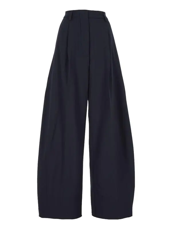 THE LATEST Wide Leg Trousers - Blue
