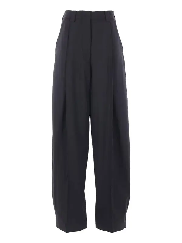 THE LATEST Pleated Chino Trousers - Black