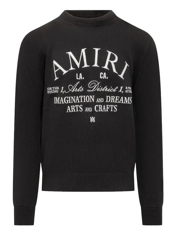 Amiri Arts District Crew-neck Sweater - Black