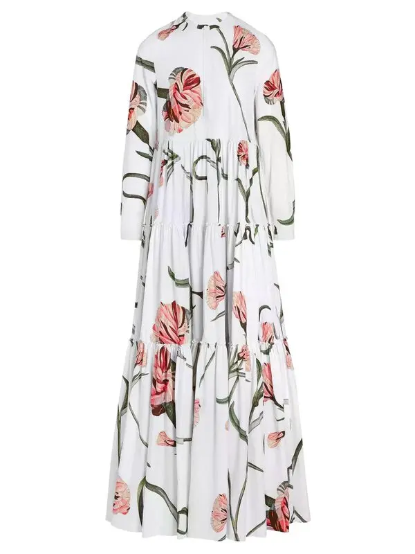Giambattista Valli Printed Gown - White