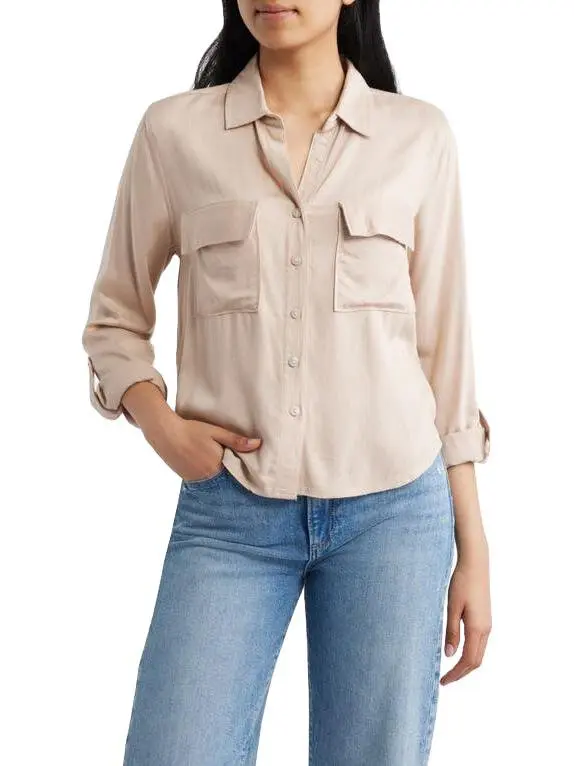 BEACHLUNCHLOUNGE Felicity Button-up Shirt - Birch
