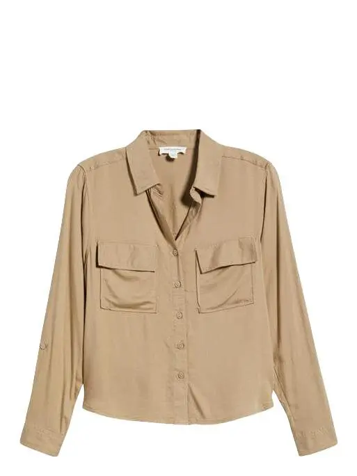BEACHLUNCHLOUNGE Felicity Button-up Shirt - Dijon