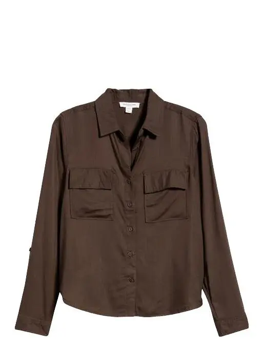 BEACHLUNCHLOUNGE Felicity Button-up Shirt - Hot Fudge