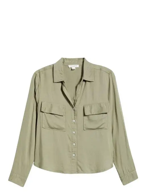 BEACHLUNCHLOUNGE Felicity Button-up Shirt - Olivine