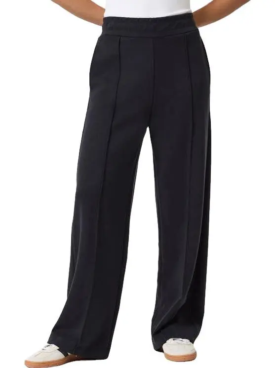 MAVI Pleated Straight Leg Pull-on Trousers - Black