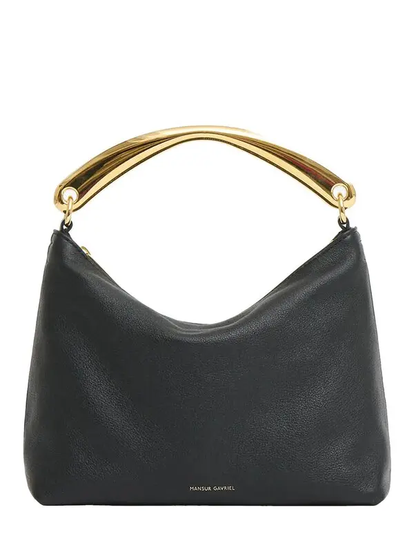 MANSUR GAVRIEL Hera Metal Handle Bag - Black/ Flamma