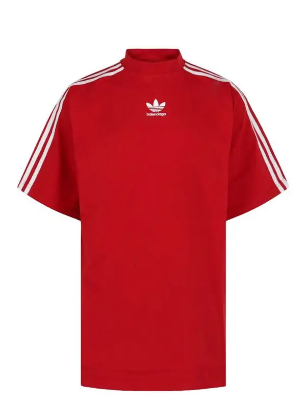 Balenciaga Adidas Oversized T-shirt - Red/white
