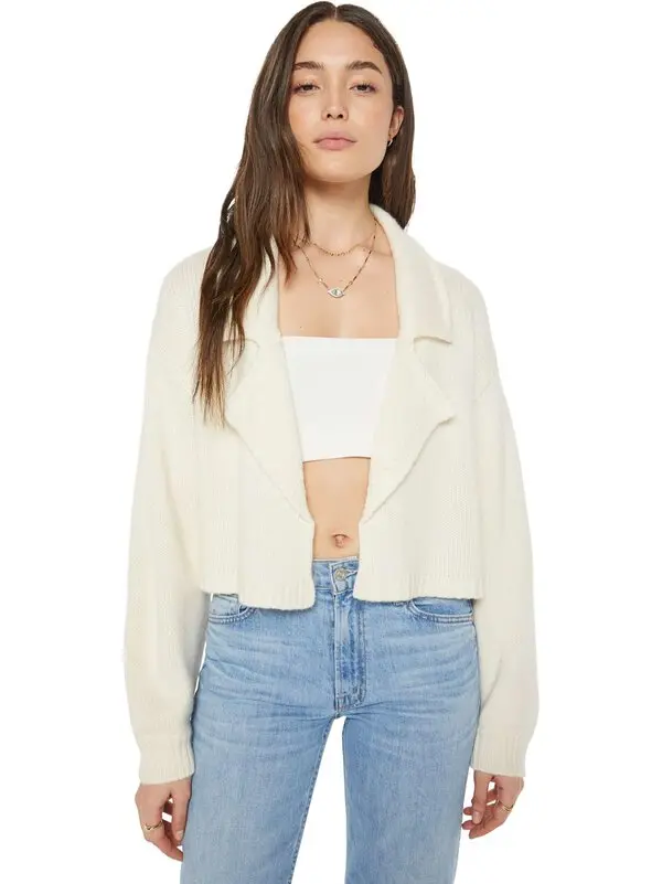 Sablyn Tyra Relaxed Collared Cardigan - White
