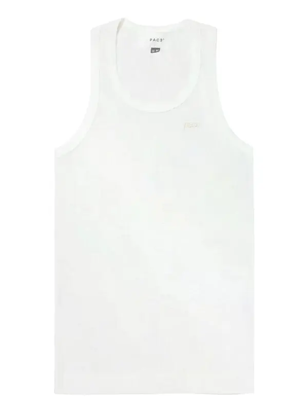 PACE Waffle-knit Tank Top - White
