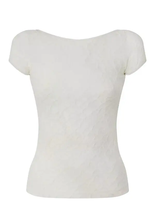 Pinko Floral-lace Top - White