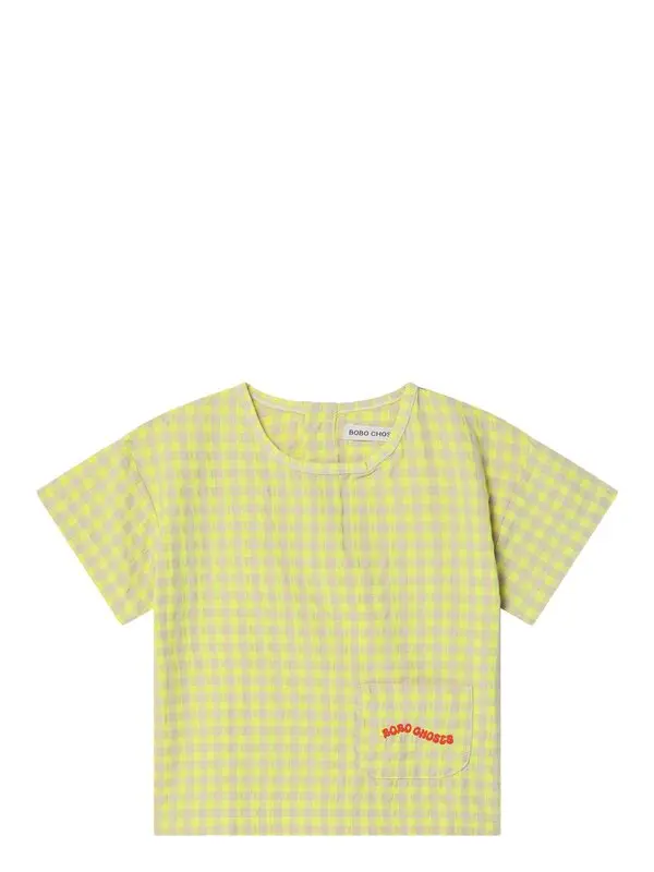 BOBO CHOSES Vichy Blouse - Yellow