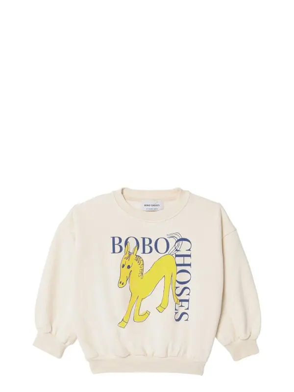 BOBO CHOSES Wonder Horse Sweatshirt - White