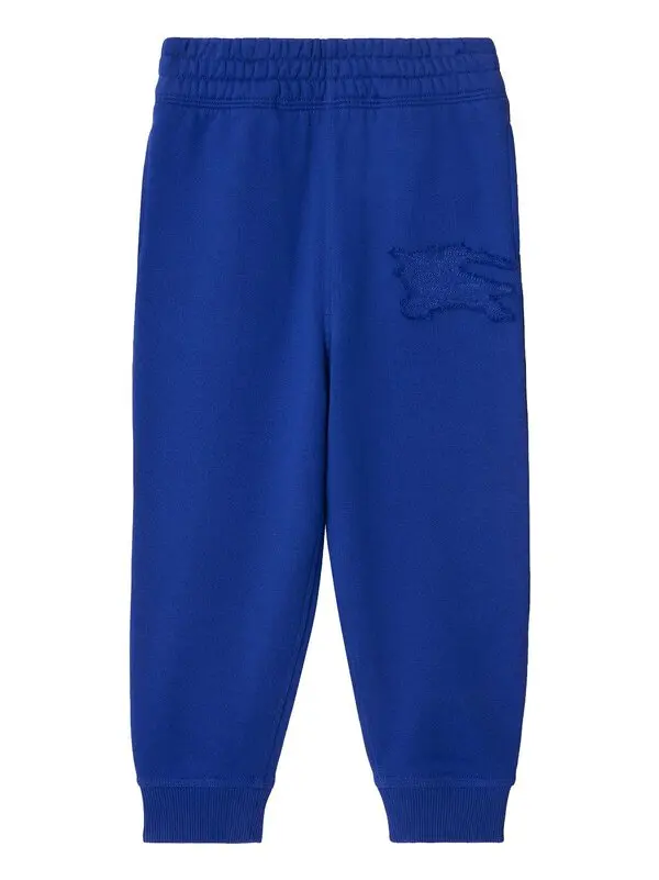 Burberry Electric Jogging Trousers With Ekd Logo - Blue