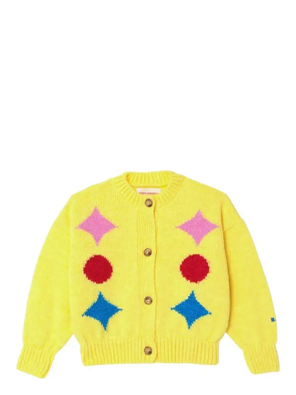 BOBO CHOSES Cardigan With Inlay - Yellow
