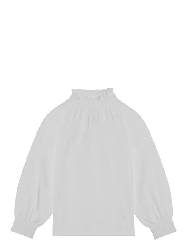 DOUUOD Cotton Blouse - White