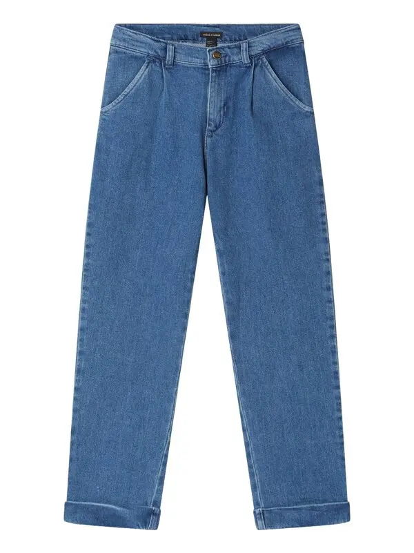 MINI RODINI Organic Denim Jeans - Blue