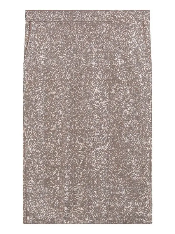 Giuseppe Di Morabito Rhinestone Midi Skirt - Metal