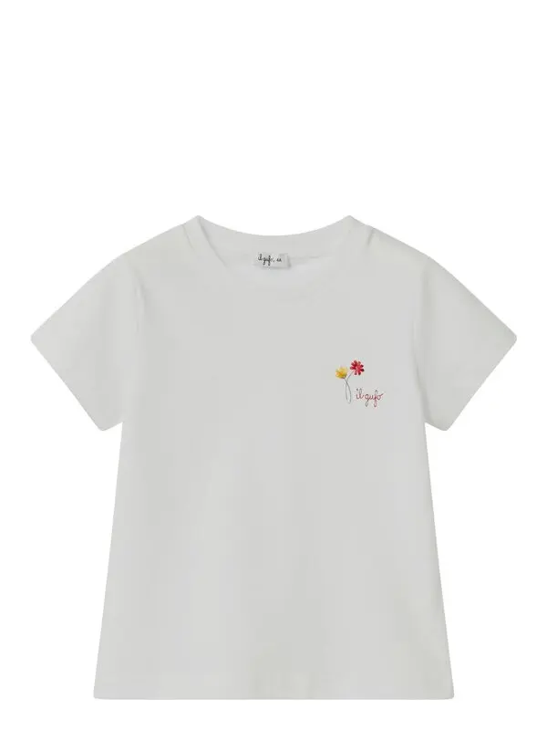 IL GUFO T-shirt With Embroidered Logo - White