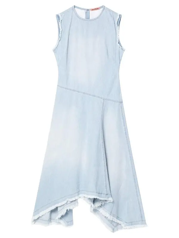 Acne Studios Denim Asymmetric Dress - Light Blue