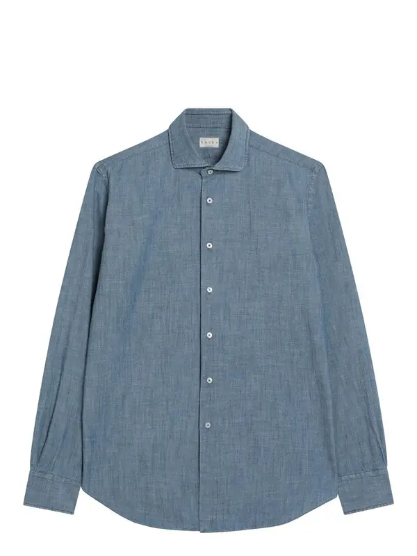 XACUS Light Denim Tailor Fit Shirt - Blue