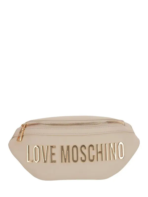 Moschino Fanny Pack With Logo - Ivory