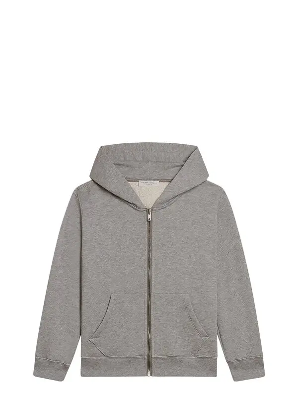 Golden Goose Cotton Zip Up Hoodie - Grey