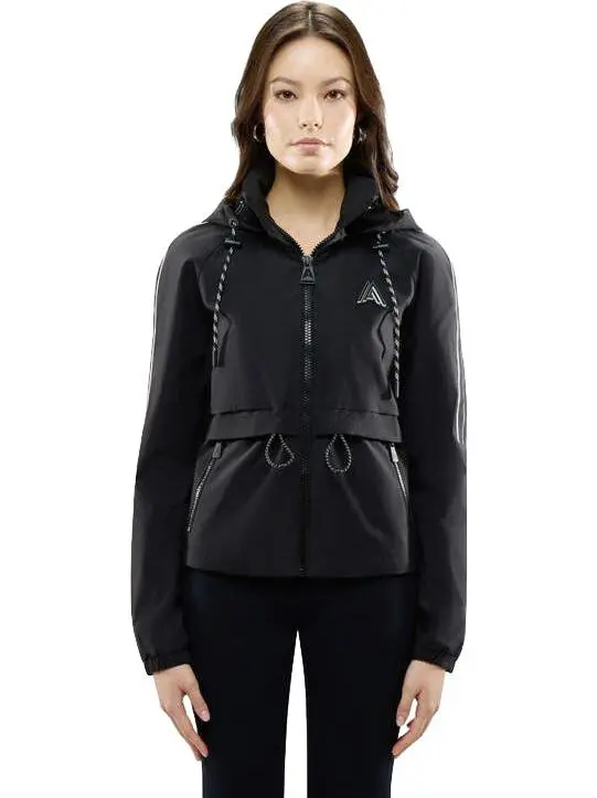 ALPENHAUS Enneth Hooded Windbreaker - Black