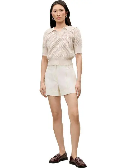 Rebecca Taylor Fern Knit Sweater - Beige