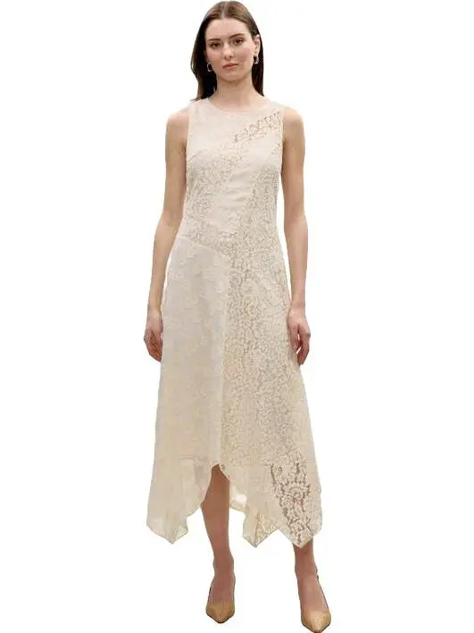 Rebecca Taylor Marielle Lace Maxi Dress - Ivory