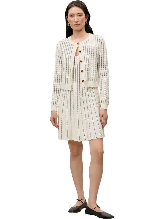 Rebecca Taylor Dorothy Knit Cardigan - Ivory