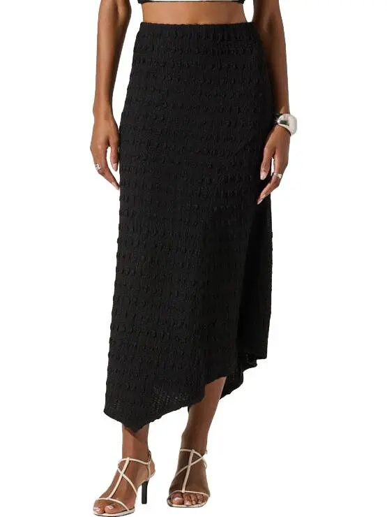 Astr The Label Smock Asymmetric Skirt - Black