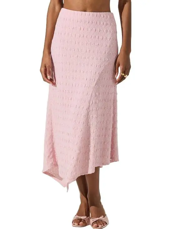 Astr The Label Smock Asymmetric Skirt - Pink