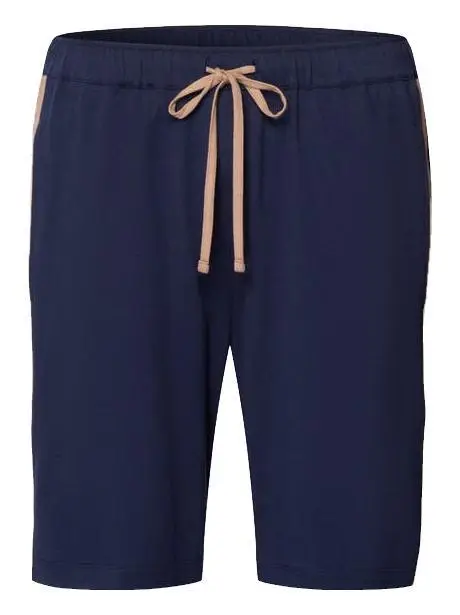 Hanro Night & Day Cotton Bermuda Shorts - Deep Navy