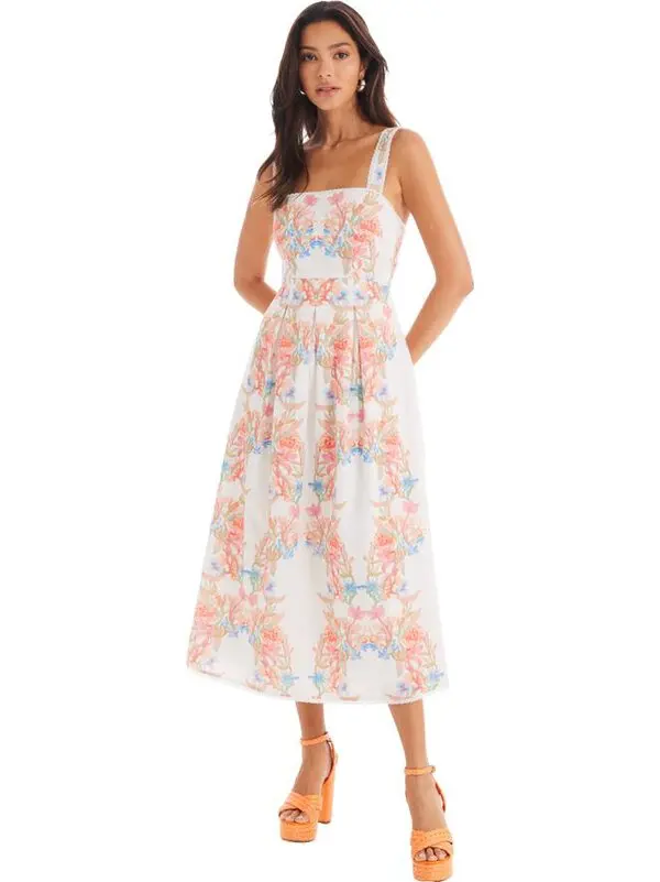 Allison Juliana Midi Dress - Floral