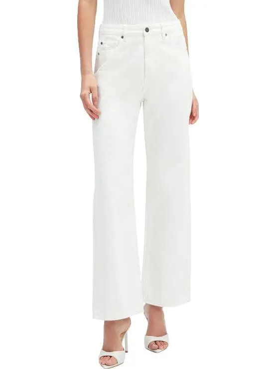 Bardot Pia High-waist Straight-leg Jeans - Ivory