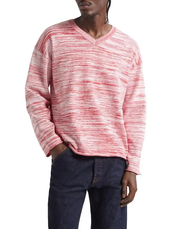 WASTE YARN PROJECT Alive Space-dyed Sweater - Red