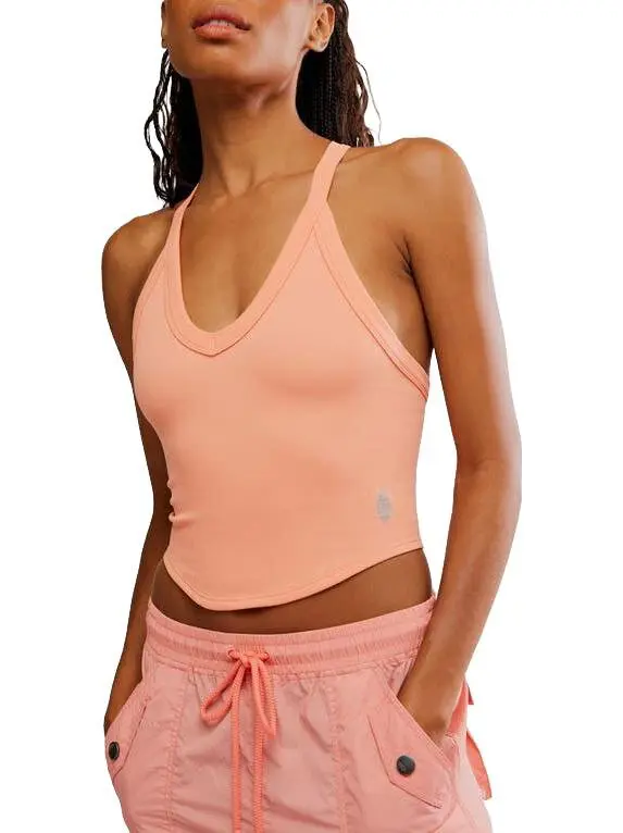 Free People All Clear Crop Racerback Tank - Fruit Punch
