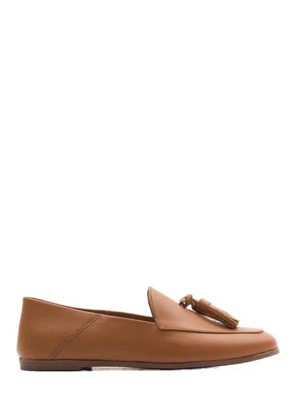 FOREVER & ALWAYS SHOES Mona Tassel Loafer - Cognac Leather