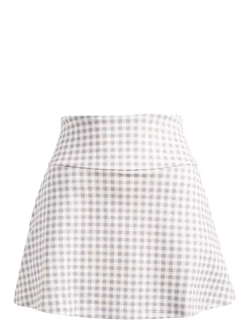 RHONE 16-inch Sport Skort - Purple Smoke Gingham