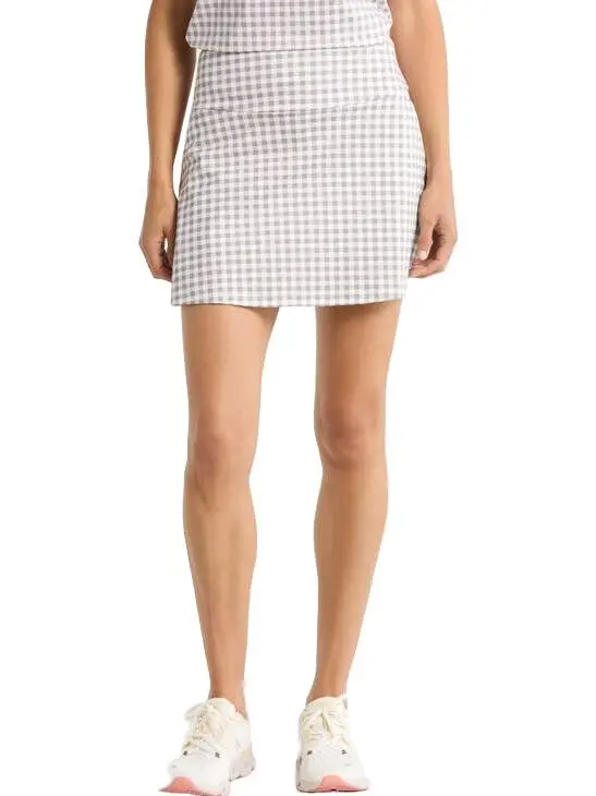 RHONE 16-inch Sport Skort - Purple Smoke Gingham