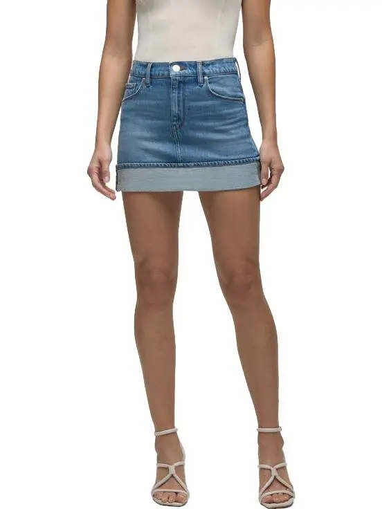 Hudson Jeans Cuff Mini Skirt - Parkwood