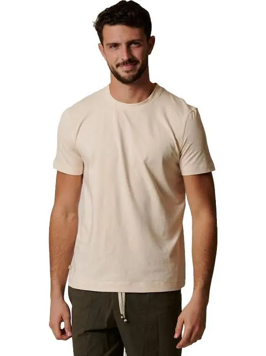 LEISURE LAB Everyday Cotton Modal T-shirt - Eggshell