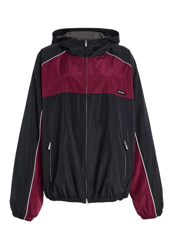 Miu Miu Recycled Nylon Windbreaker Jacket - Multi