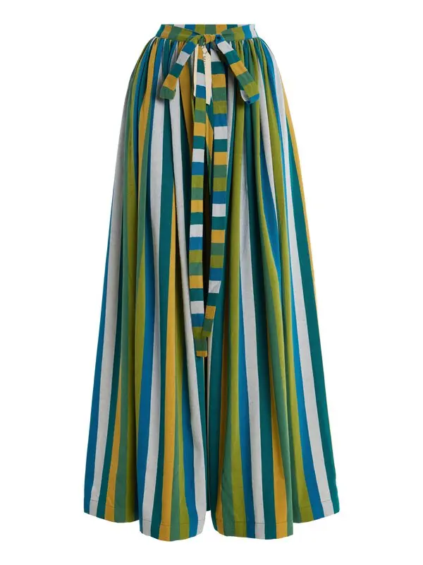 MARRAKSHI LIFE Striped Cotton Wrap Skirt - Multi
