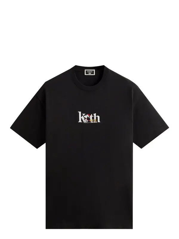 Kith For Peanuts Serif Tee - Black